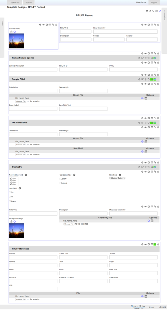 Database Design/Form Designer | Open Data Repository